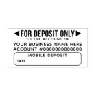 Mobile For Deposit Only Basic Personal Account Self-inking Stamp ...