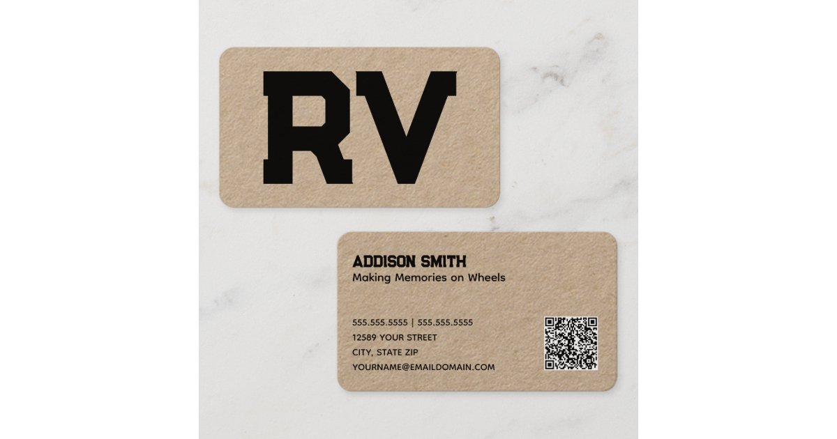 Mobile Homes RV Business Card | Zazzle