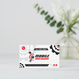 Mobile Mechanic, Auto Repair, Car Repair, Editable Business Card | Zazzle