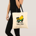 Mobile Notary Chick on Skateboard Customized Name Tote Bag | Zazzle