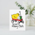 Mobile Notary Chick Red Wagon Customized Name Postcard | Zazzle