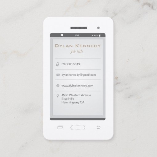 Mobile phone business card | Zazzle