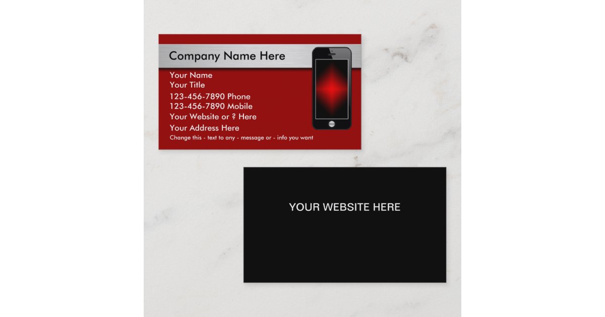Mobile Phone Business Cards | Zazzle
