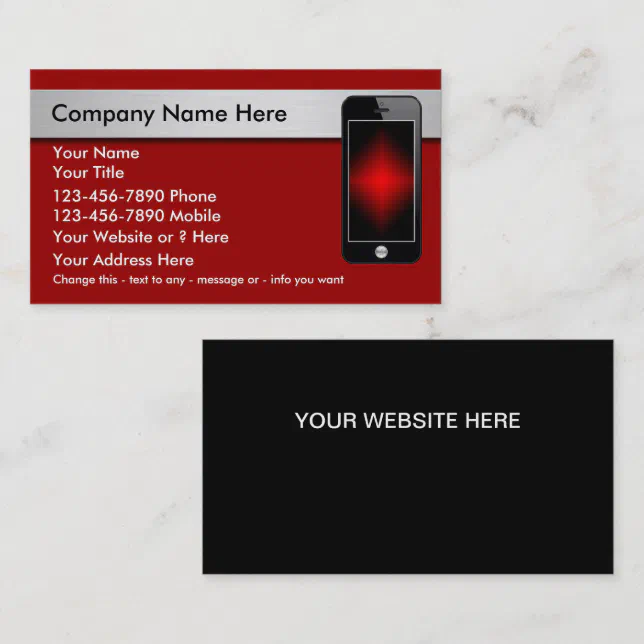 Mobile Phone Business Cards | Zazzle