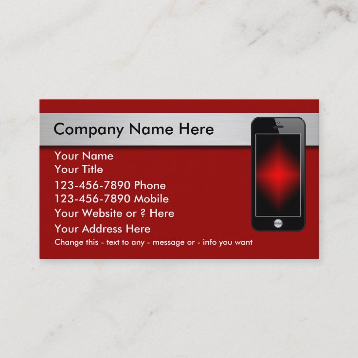 Mobile Phone Business Cards | Zazzle
