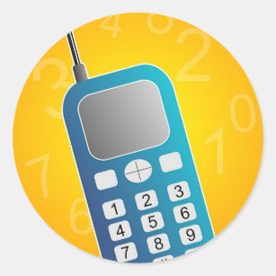 Phone Number Stickers | Zazzle