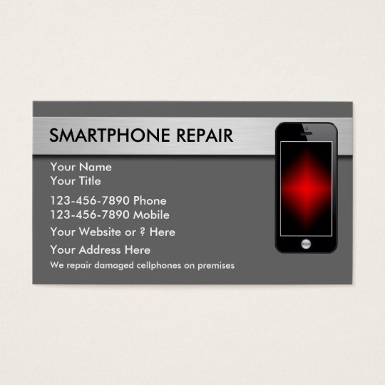 Mobile Phone Repair Business Cards | Zazzle
