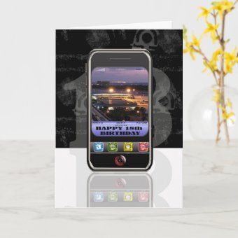 mobile phone text message Happy Birthday cellphone Card | Zazzle