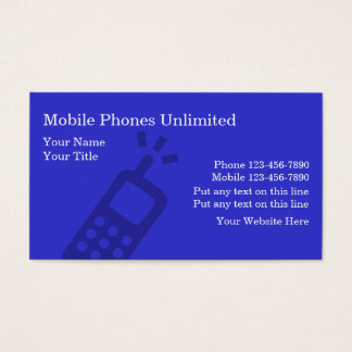 Mobile Phone Business Cards & Templates | Zazzle