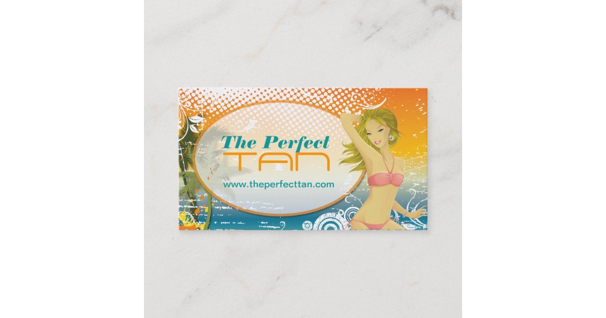 Mobile Tanning Salon Business Card Template | Zazzle