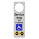 Mobility service dog in room door hanger | Zazzle