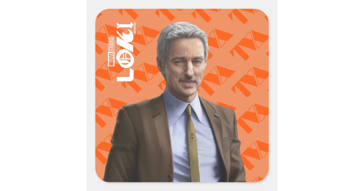 Mobius Character Art Square Sticker | Zazzle