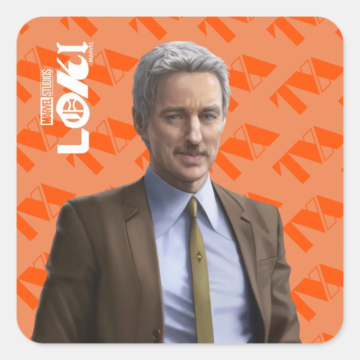 Mobius Character Art Square Sticker | Zazzle