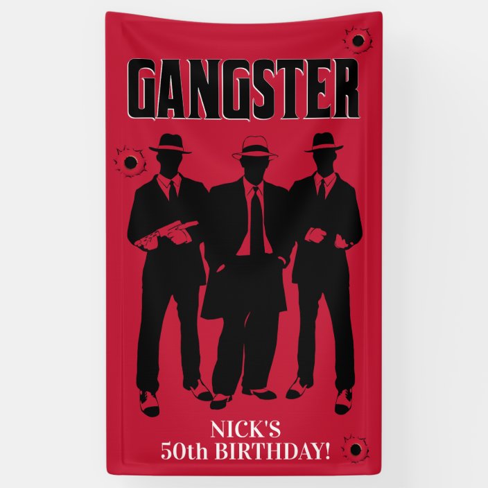 Mobster Themed, Gangster Party Banner | Zazzle.com