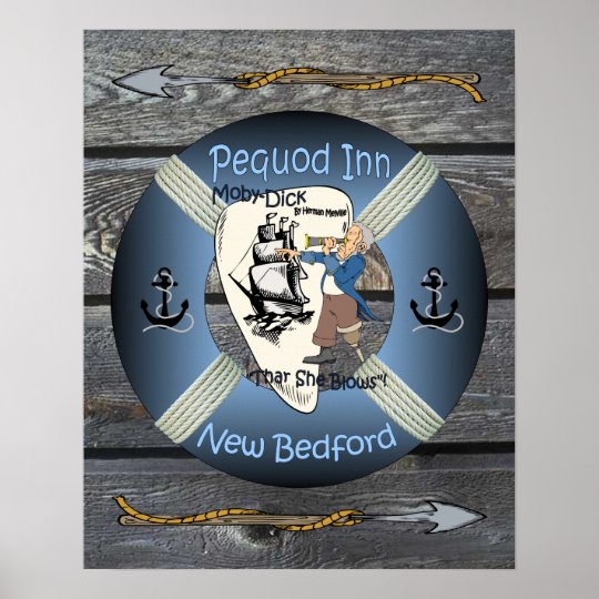Moby Dick ~ Captain Ahab ~ Pequod Inn Pub Sign ~ | Zazzle.com