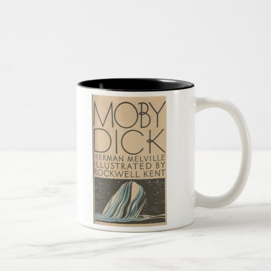 Moby Dick Cover Two-Tone Coffee Mug | Zazzle.com