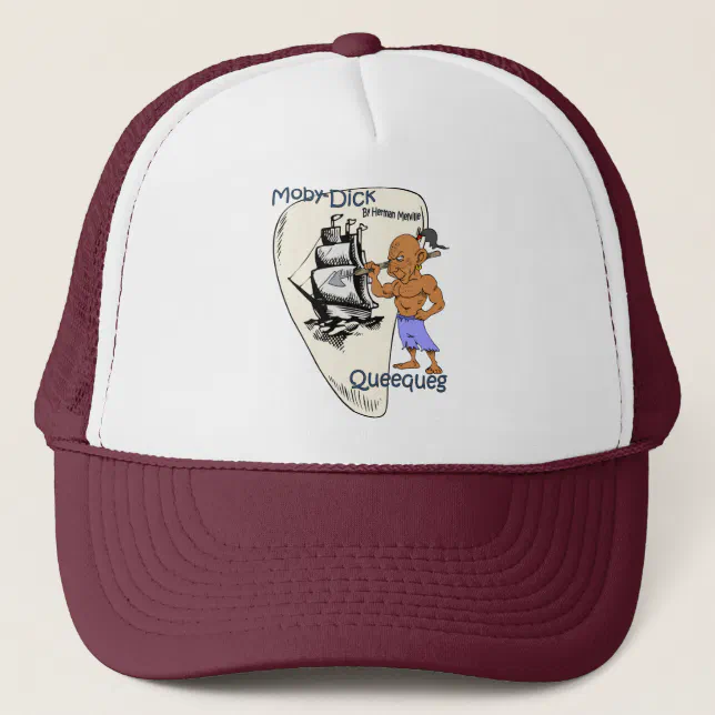 "Moby-Dick" ~ Queequeg “Chief Harpooner” Trucker Hat | Zazzle
