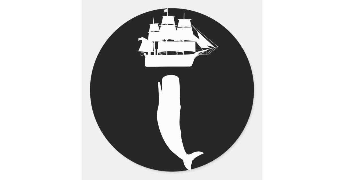 Moby Dick Rising Stickers | Zazzle