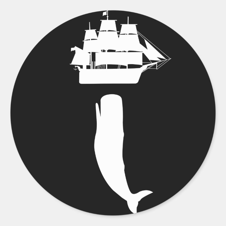 Moby Dick Rising Stickers | Zazzle