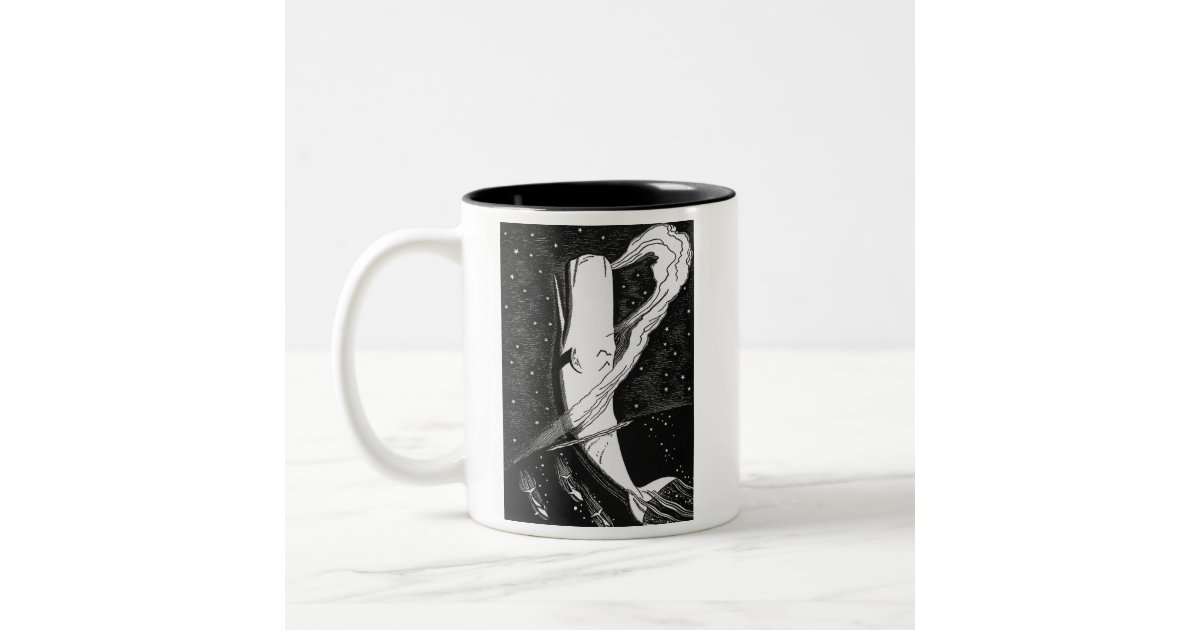 Moby Dick Rising Two-Tone Coffee Mug | Zazzle
