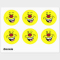 Mocking Face Classic Round Sticker | Zazzle