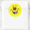 Mocking Face Classic Round Sticker | Zazzle