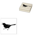 Mockingbird Simple Illustration Rubber Stamp | Zazzle