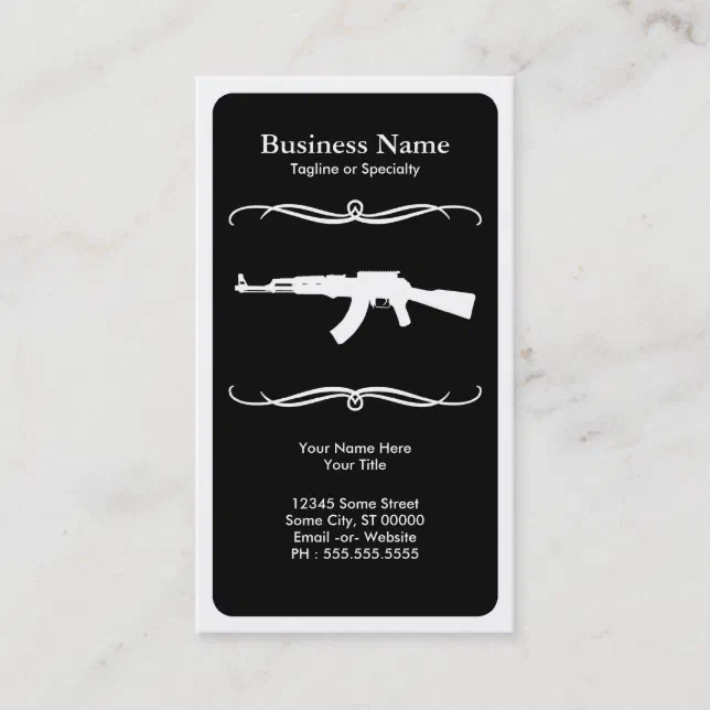 mod ak47 business card | Zazzle
