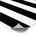 Mod Black and White Stripes Pattern Poster | Zazzle