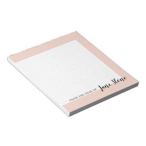 Mod Blush Border Notepad | Zazzle