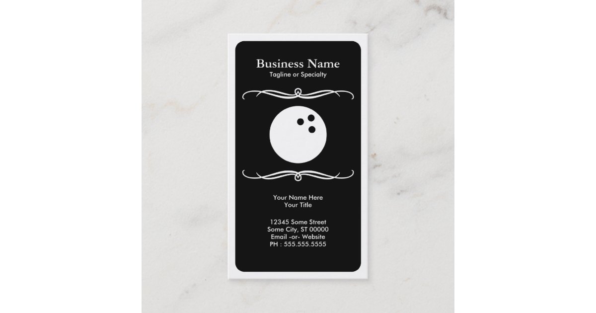 mod bowl business card | Zazzle