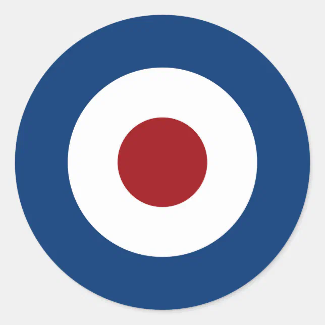 Mod Bullseye Archery Target Classic Round Sticker | Zazzle