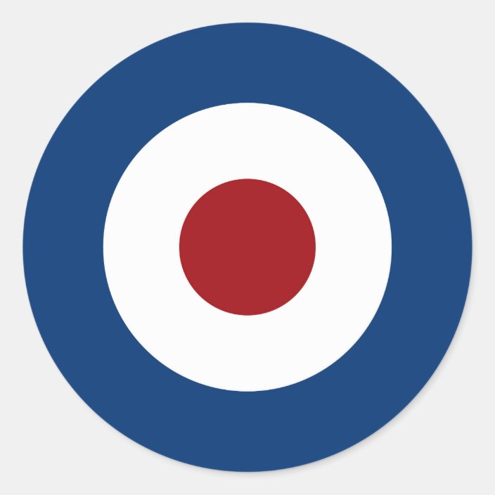 Mod Bullseye Archery Target Classic Round Sticker | Zazzle