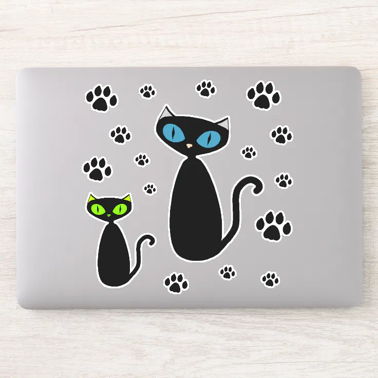 Mod Cat Stickers | Zazzle