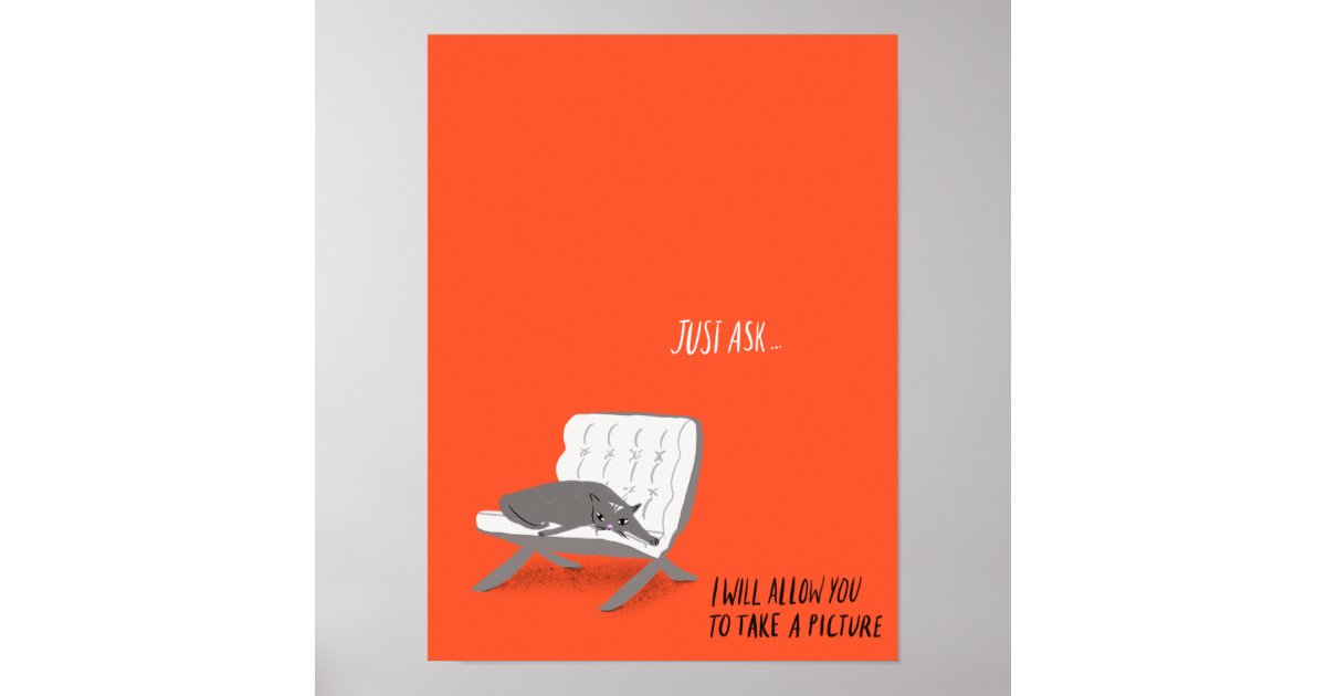 Mod Cats - Just Ask Poster | Zazzle