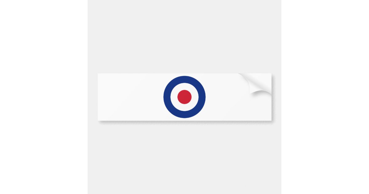 Mod - Classic Roundel - Bullseye Archery Target Bumper Sticker | Zazzle