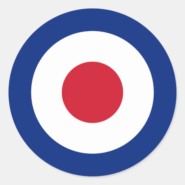 Mod - Classic Roundel - Bullseye Archery Target Classic Round Sticker ...