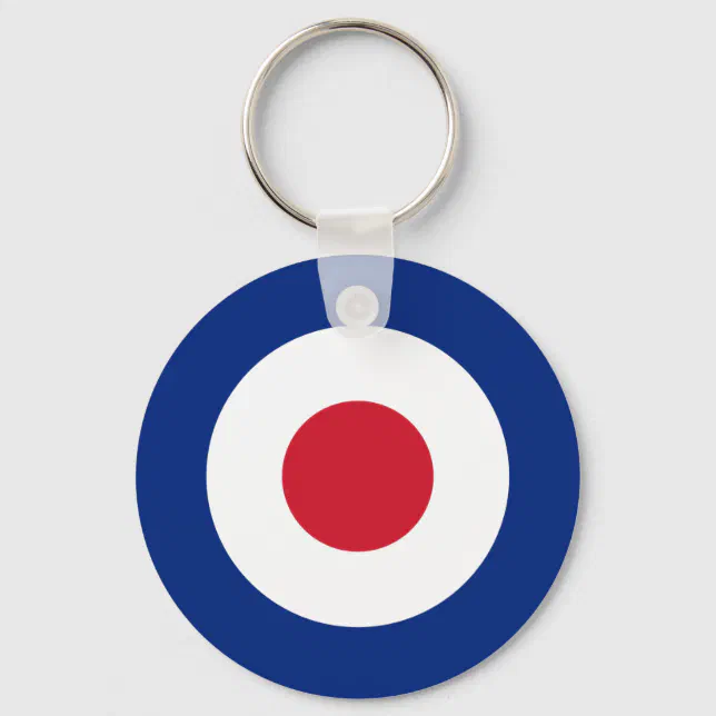 Mod - Classic Roundel - Bullseye Archery Target Keychain | Zazzle