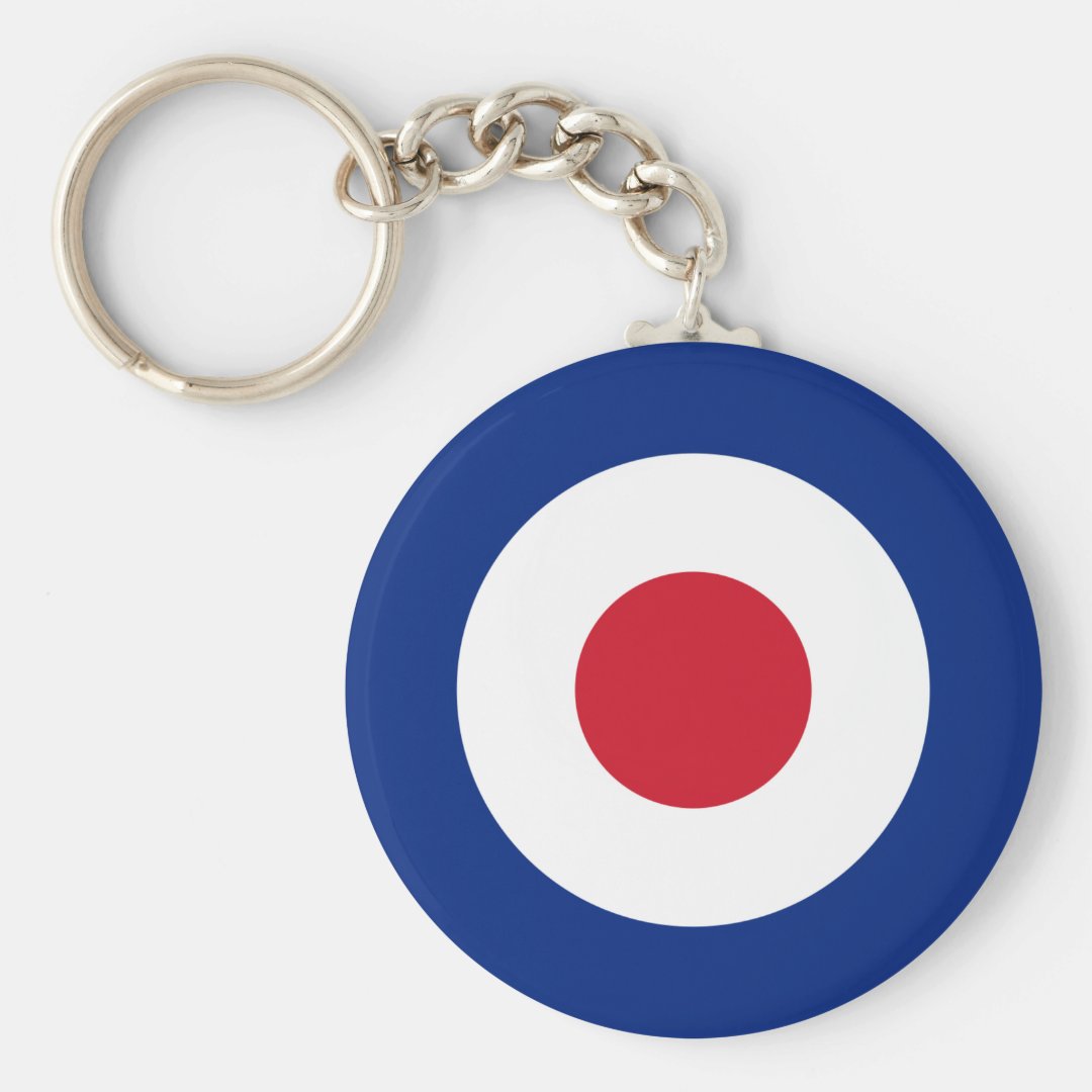 Mod - Classic Roundel - Bullseye Archery Target Keychain | Zazzle