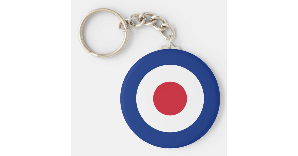 Mod - Classic Roundel - Bullseye Archery Target Keychain | Zazzle