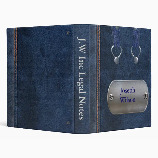 mod denim Business Binder | Zazzle