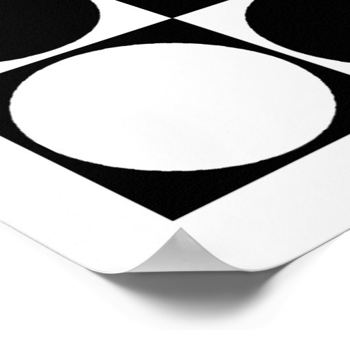 Mod Dots Black & White Designer Print | Zazzle