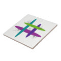 Mod Elliptical Ceramic Tile | Zazzle