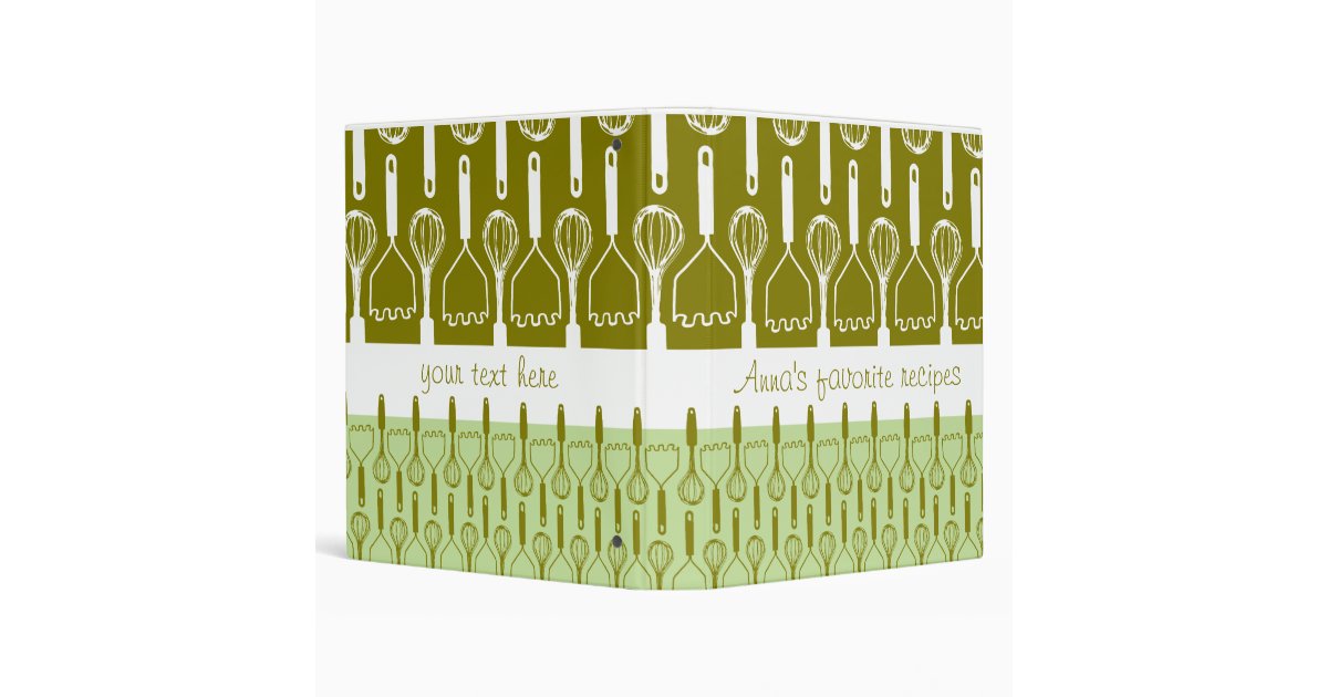 Mod Masher Whisk Recipe Binder | Zazzle