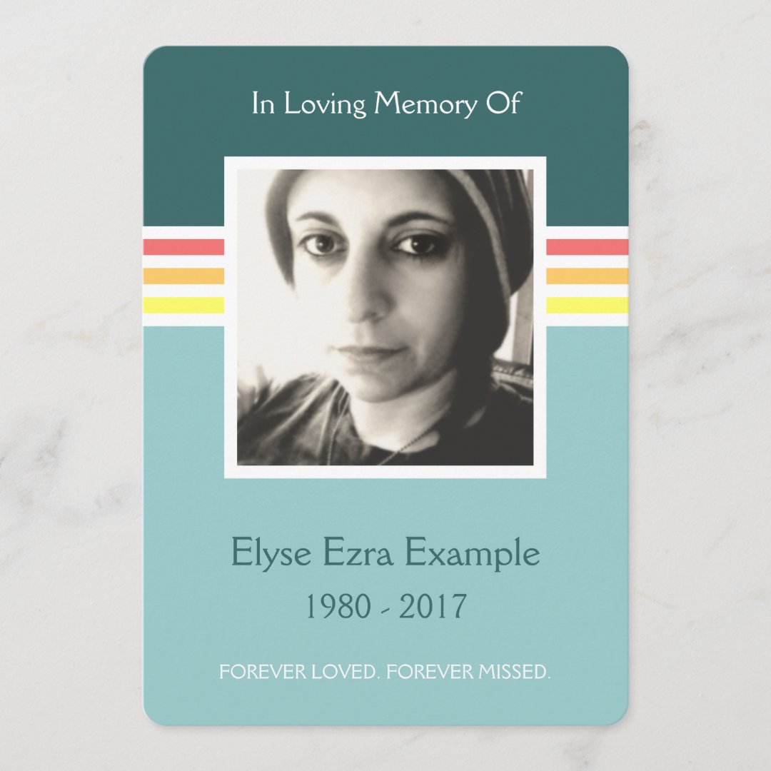 mod memorial card | Zazzle