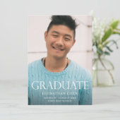 Mod Photo Graduation Party Vertical Invitation | Zazzle
