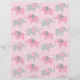 Mod Pink Grey Elephant Baby Scrapbook Paper | Zazzle