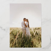 Mod Shapes Frame Wedding Foil Invitation | Zazzle