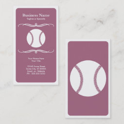 mod softball business card | Zazzle
