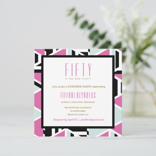 Mod Squad Milestone Birthday Invitation | Zazzle